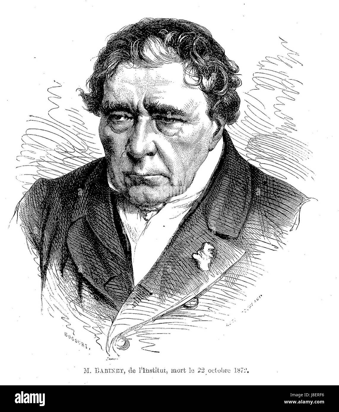 This portrait of Jacques Babinet is a historical representation of the ...