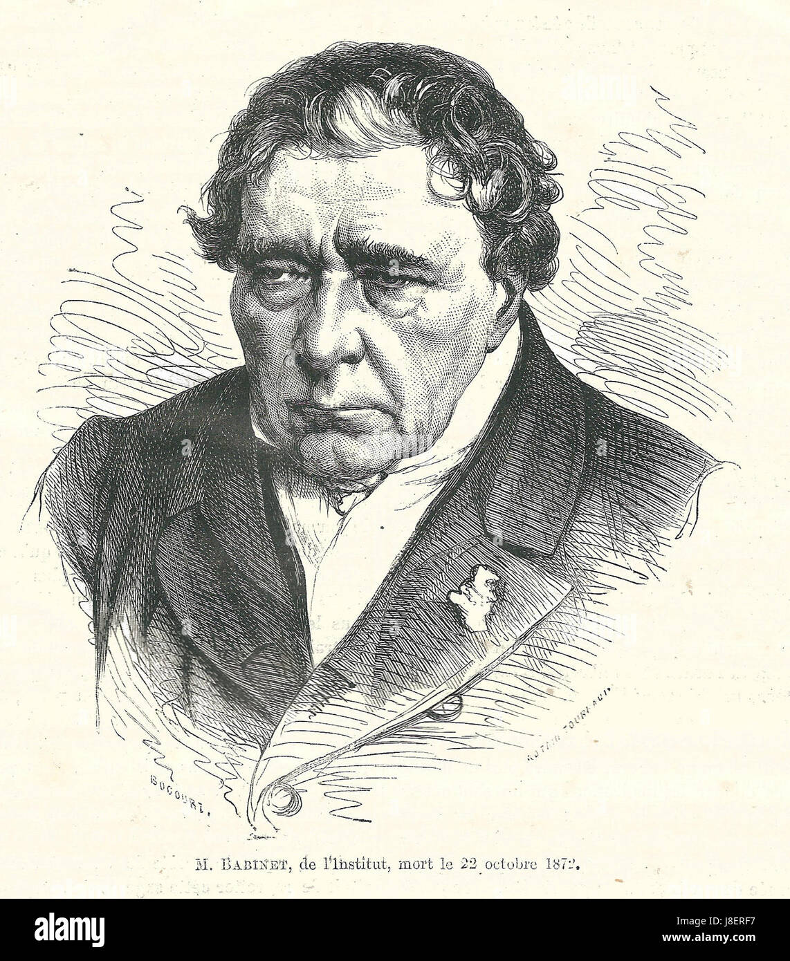 Jacques Babinet portrait C Stock Photo - Alamy