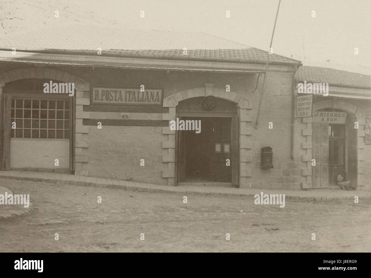 Jerusalem Italian PO building Stock Photo - Alamy