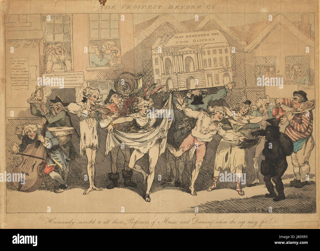 This engraving by Thomas Rowlandson depicts a scenic view, offering a ...