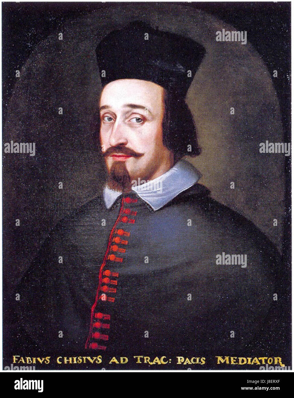 This portrait by Jean Baptist Floris depicts Fabio Chigi, the Papal ...