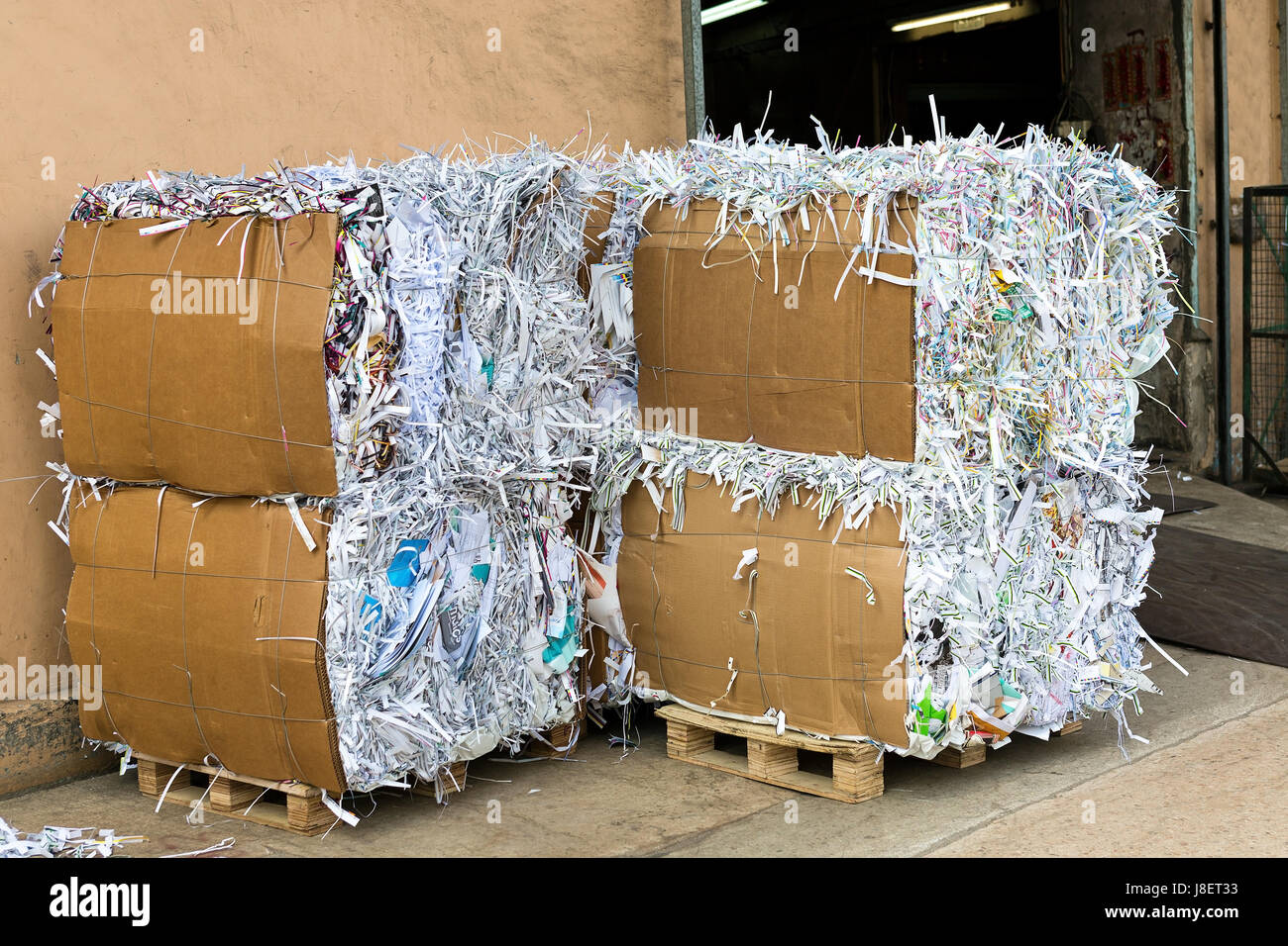 Waste paper recycling Stock Photo - Alamy