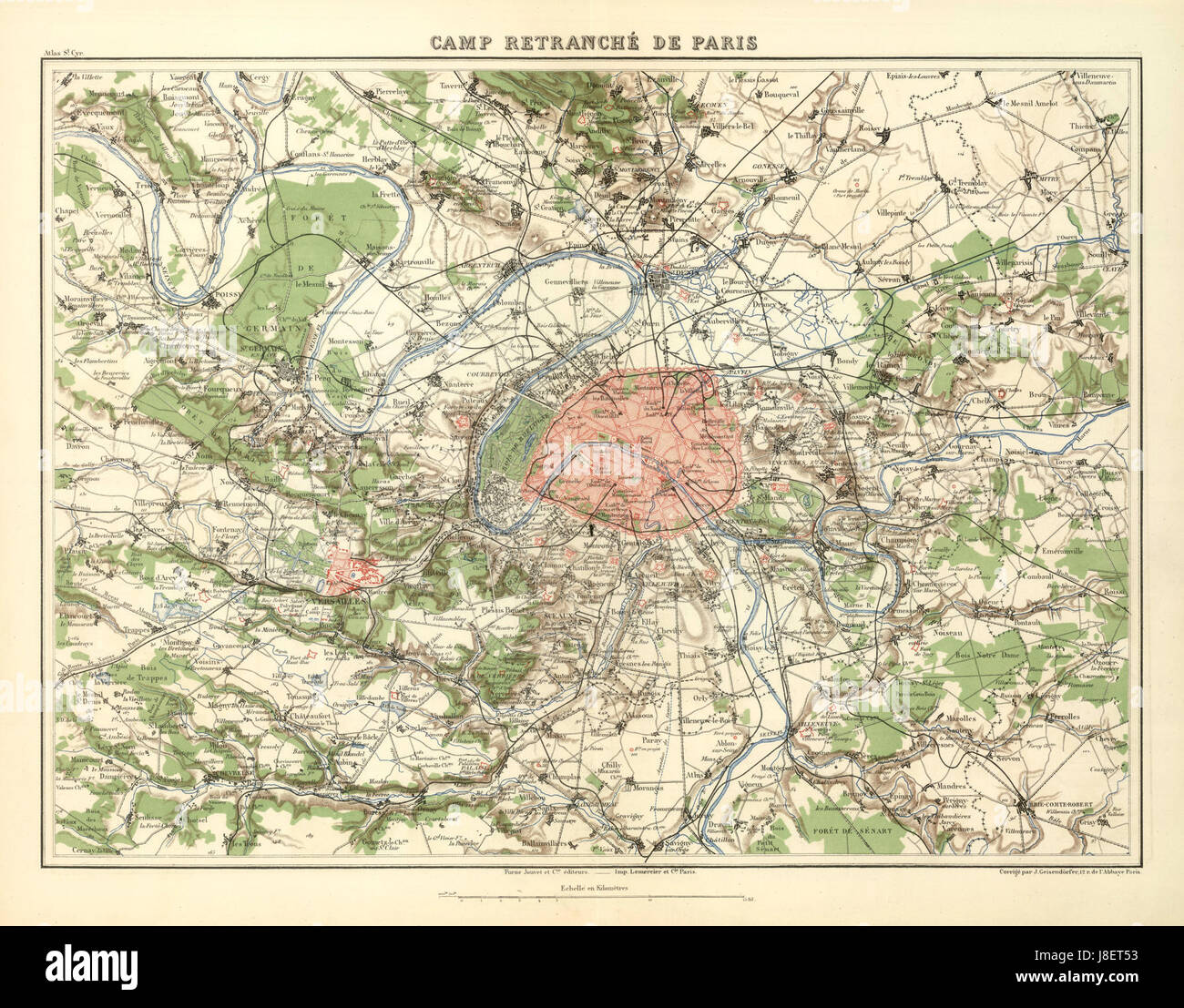 Paris siege map hi-res stock photography and images - Alamy