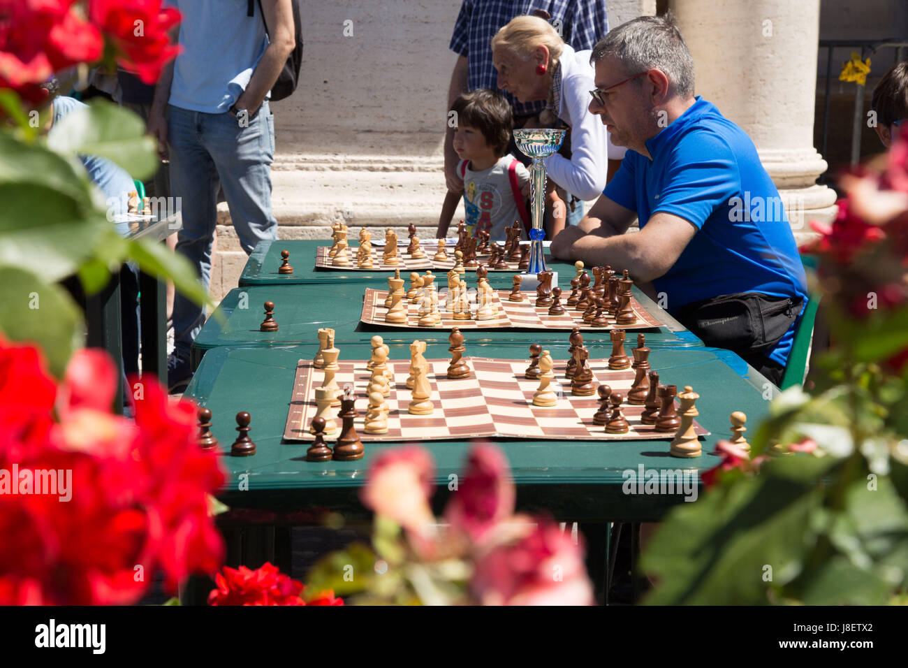 A chess competition organized by the Italian Scacchistic Federation in ...