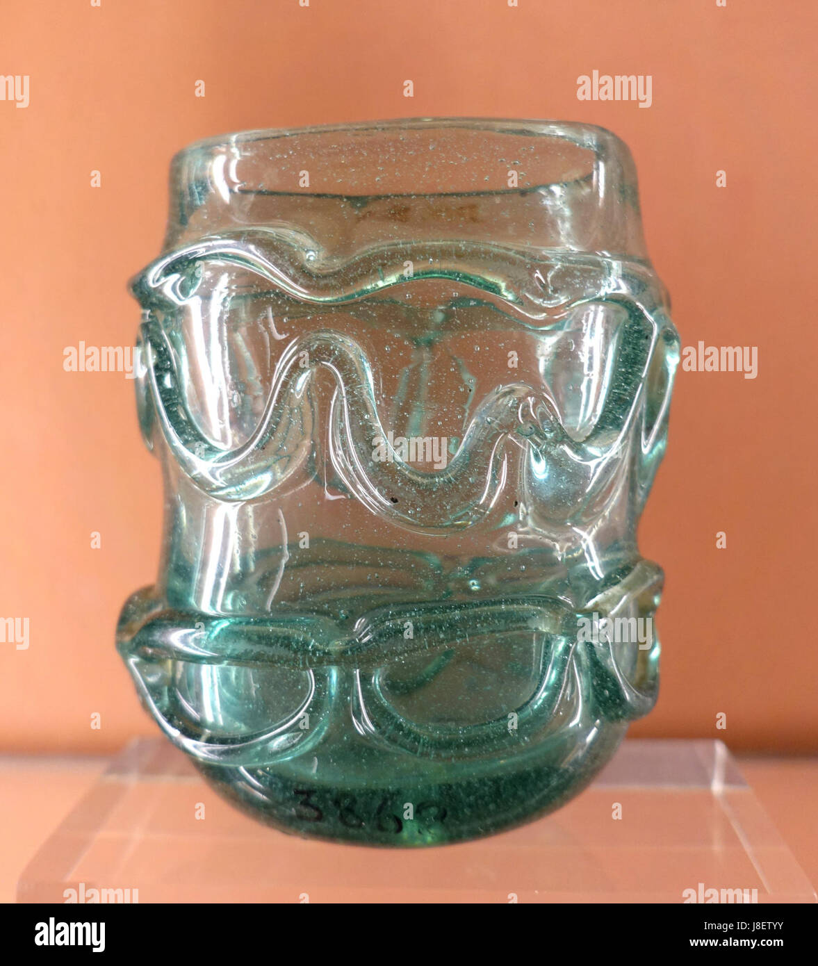 This unidentified glassware at the Museo Nacional de Artes Decorativas ...