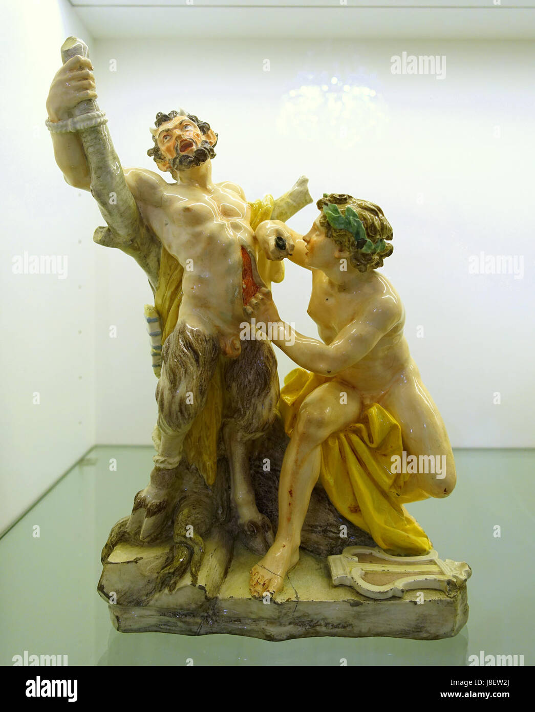 'Marsyas and Apollo' is a renowned mythological scene depicted in an artwork at the Museo ...