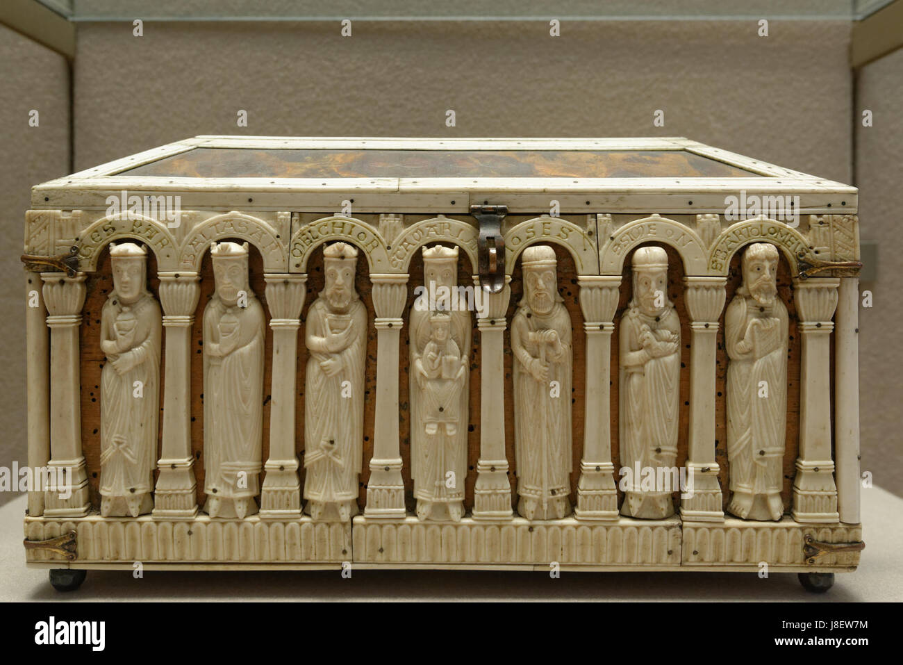 Ivory casket Saint Maur Louvre MRR76 Stock Photo - Alamy