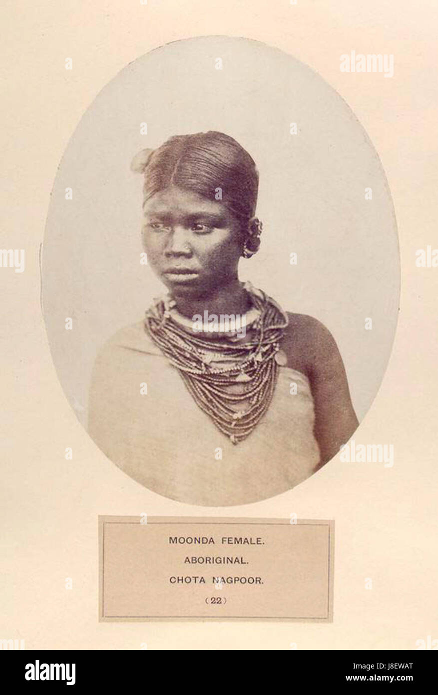 Moonda female aboriginal, Chota Nagpoor Stock Photo - Alamy