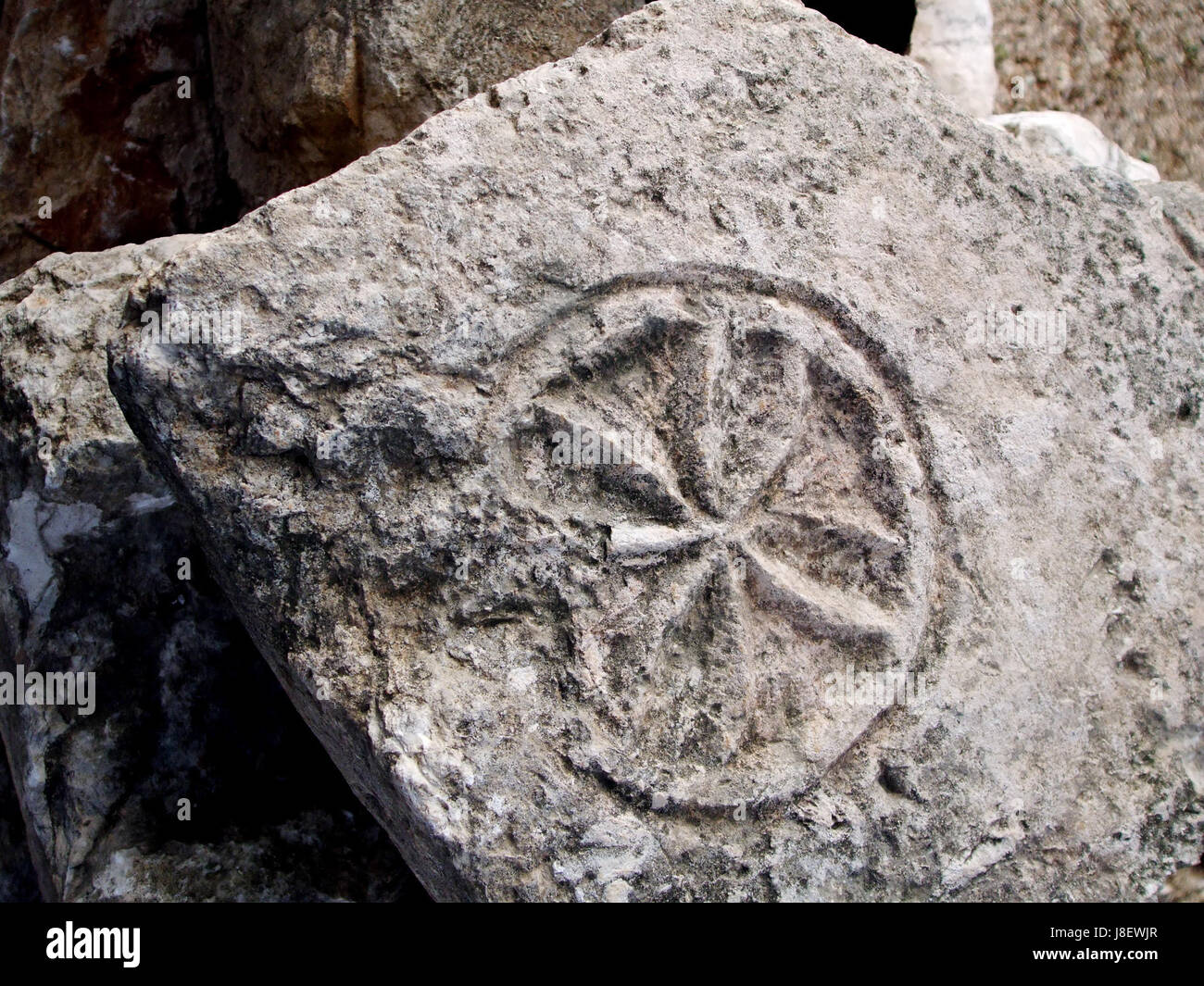 The Mar Elias carving is a detailed religious sculpture that reflects ...