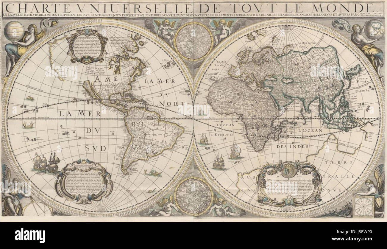 Houghton 45 1198 Tavernier, map 1 Stock Photo - Alamy