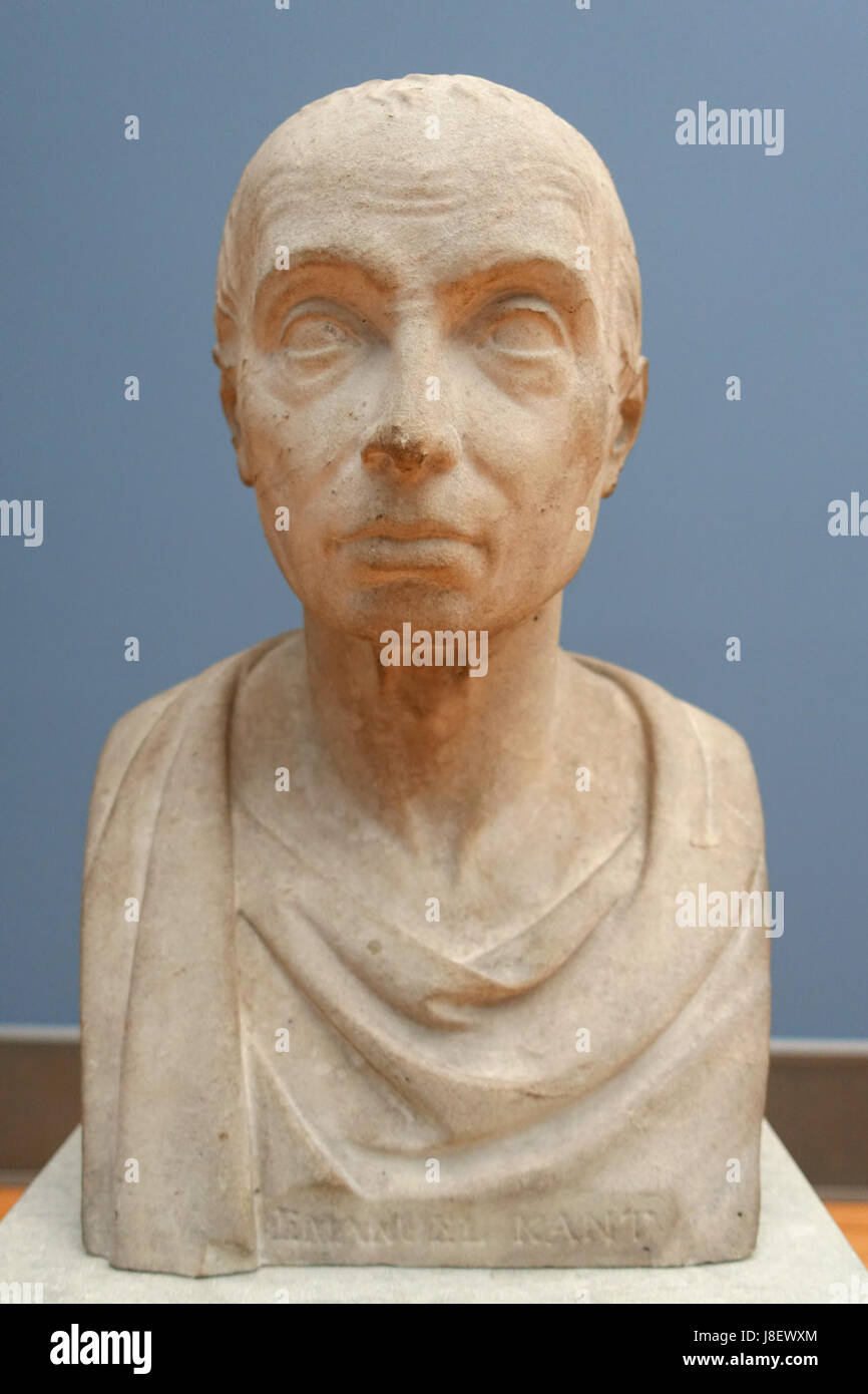 This marble sculpture of Immanuel Kant, created by Emanuel Bardou in ...