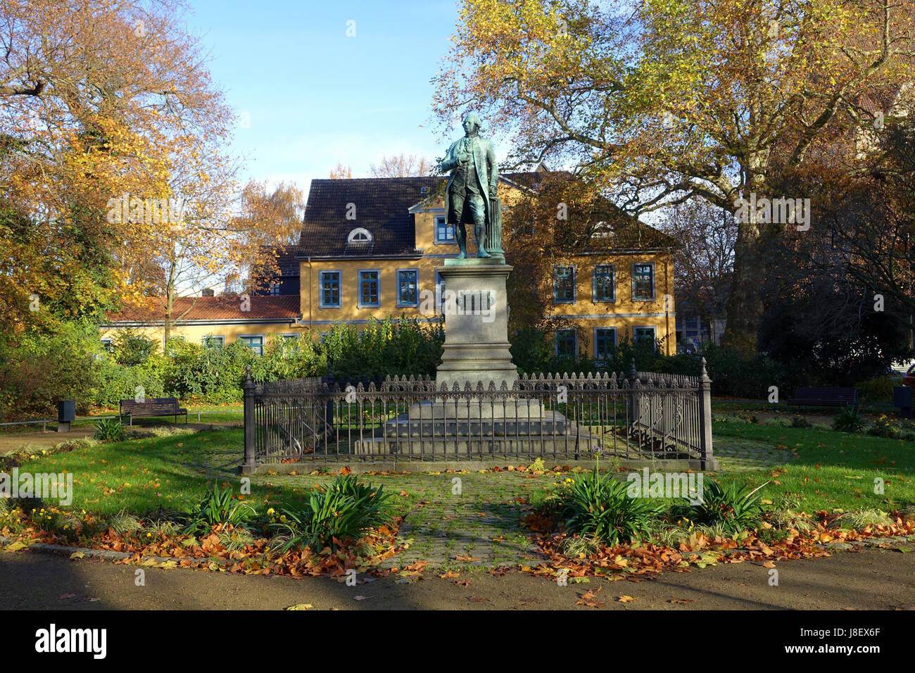 This monument commemorates Gotthold Ephraim Lessing, a famous German ...