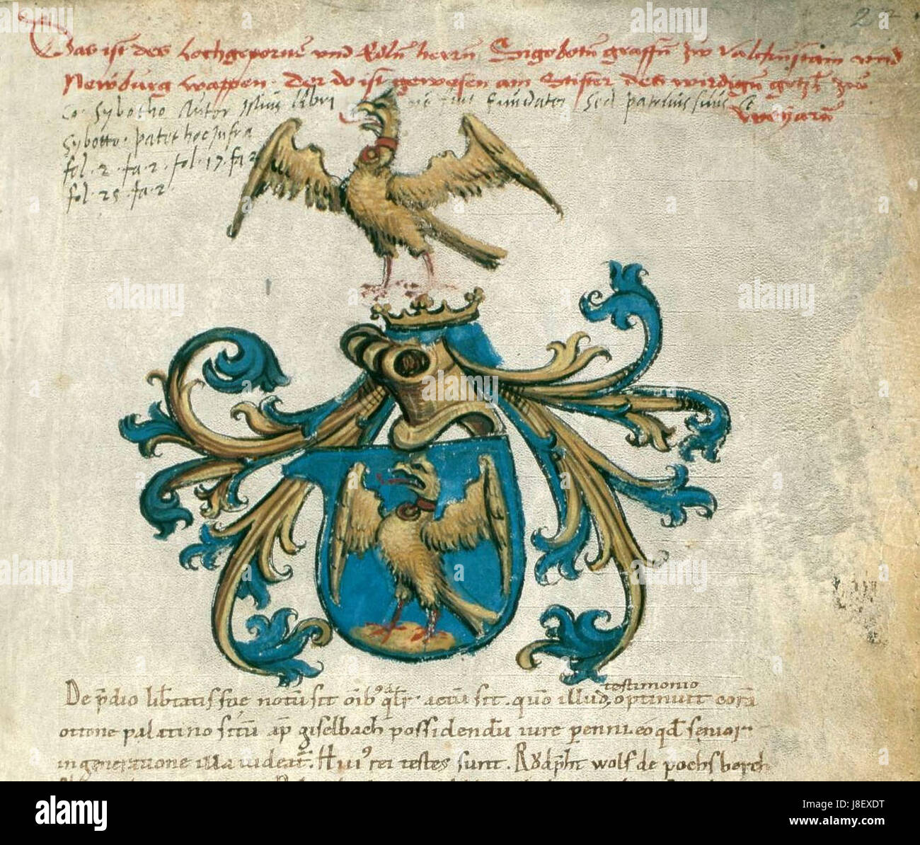 The Falkenstein Wappen Codex is a heraldic manuscript from the medieval ...