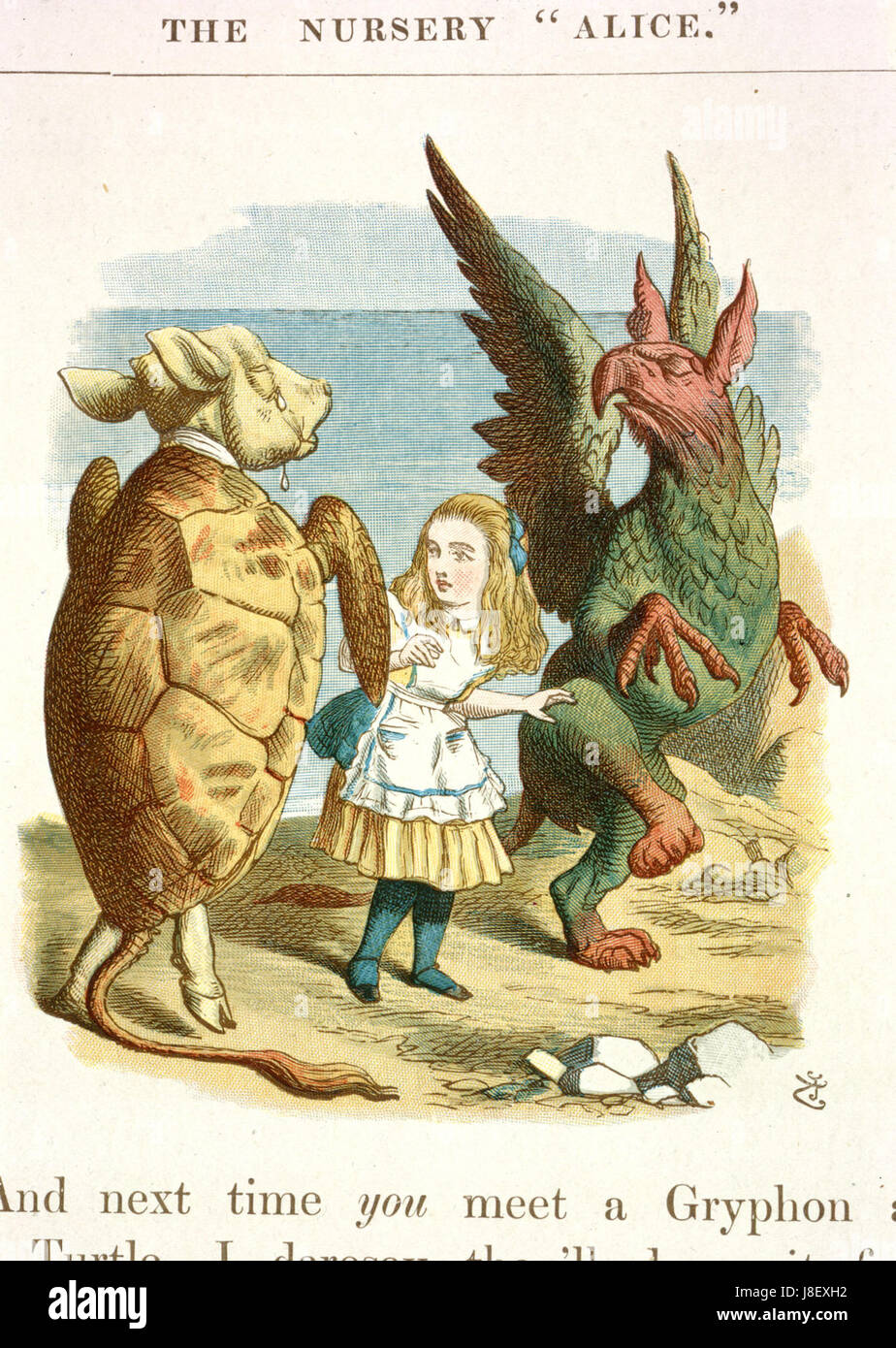 John Tenniel Illustration from The Nursery Alice (1890) c06543 06 Stock ...