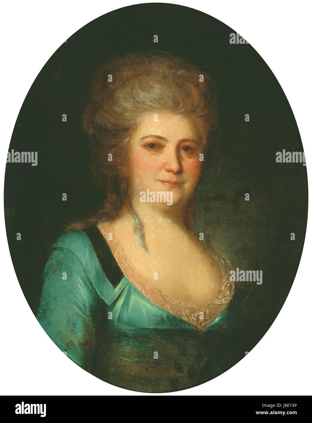 M.F. Zotova is a famous portrait by the Russian artist Rokotov ...