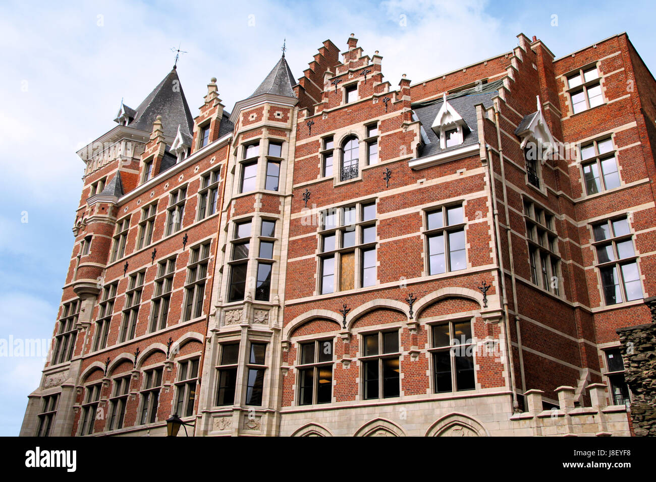 house, building, belgium, flanders, antwerp, flemish, gothic, brick ...