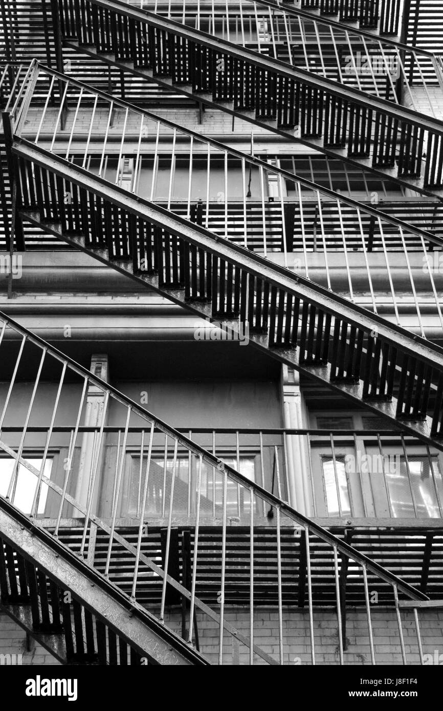 city, town, window, porthole, dormer window, pane, america, fire escape ...