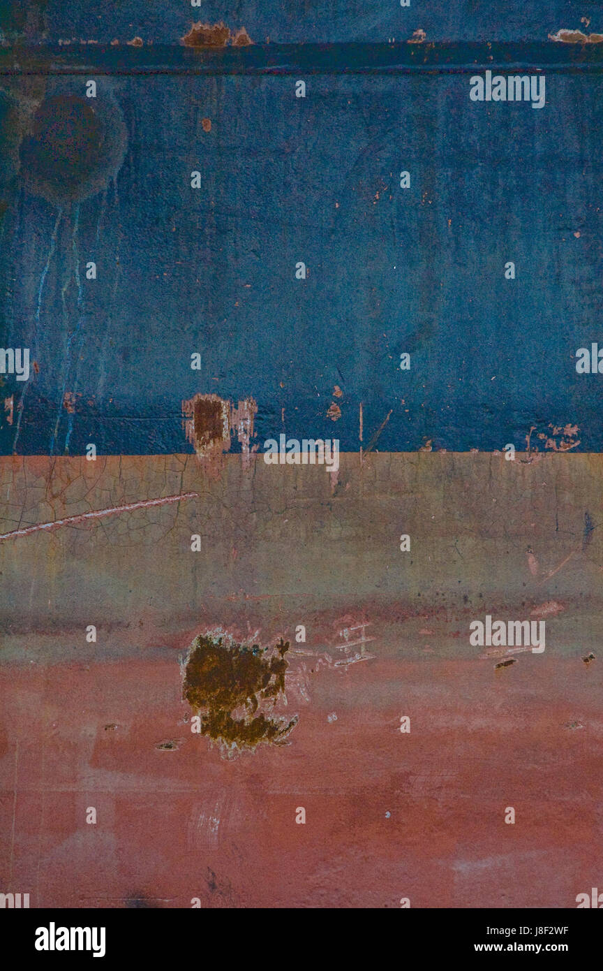 blue, lines, rusty, rust, abstract, ship, old, scratched, colors ...