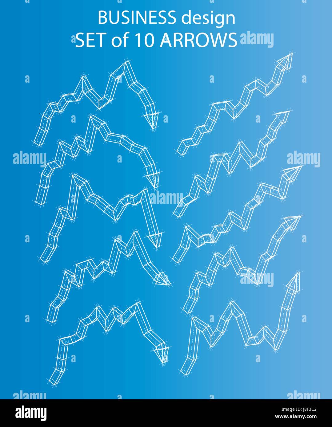 Set of arrows vector illustration Stock Vector Image & Art - Alamy