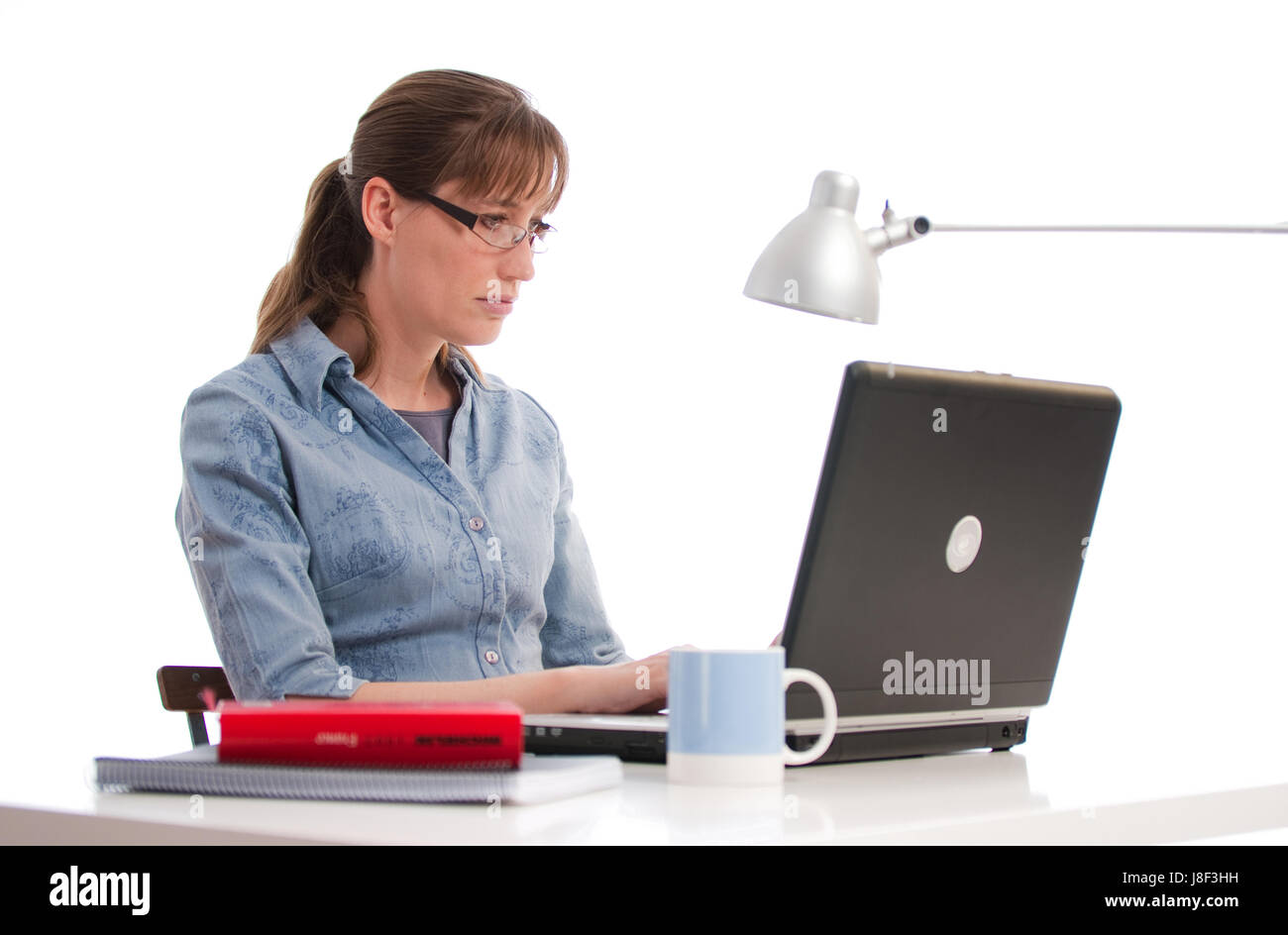 woman, profile, laptop, notebook, computers, computer, write, wrote ...