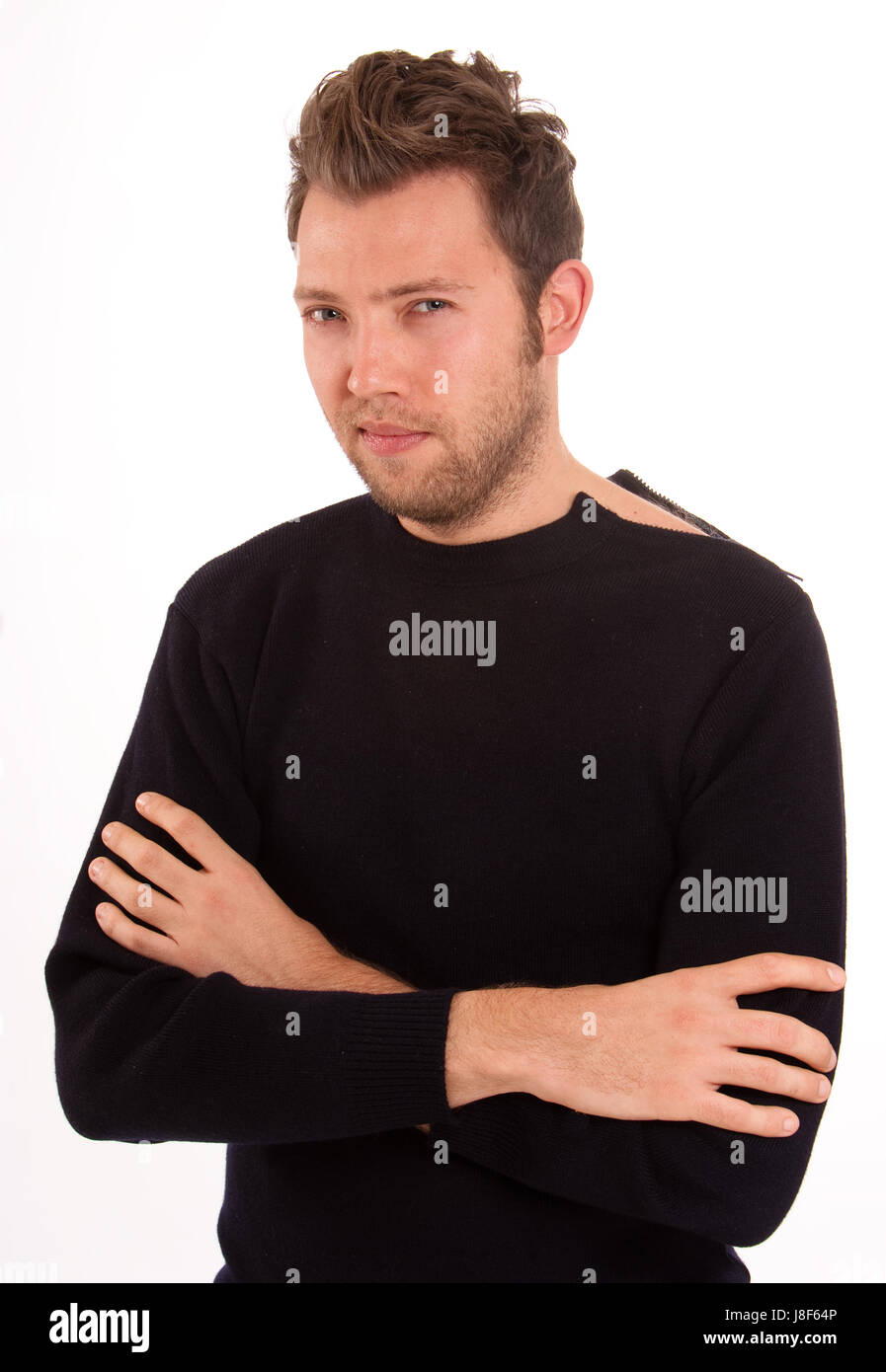 isolated, modern, modernity, male, masculine, portrait, blank, european ...