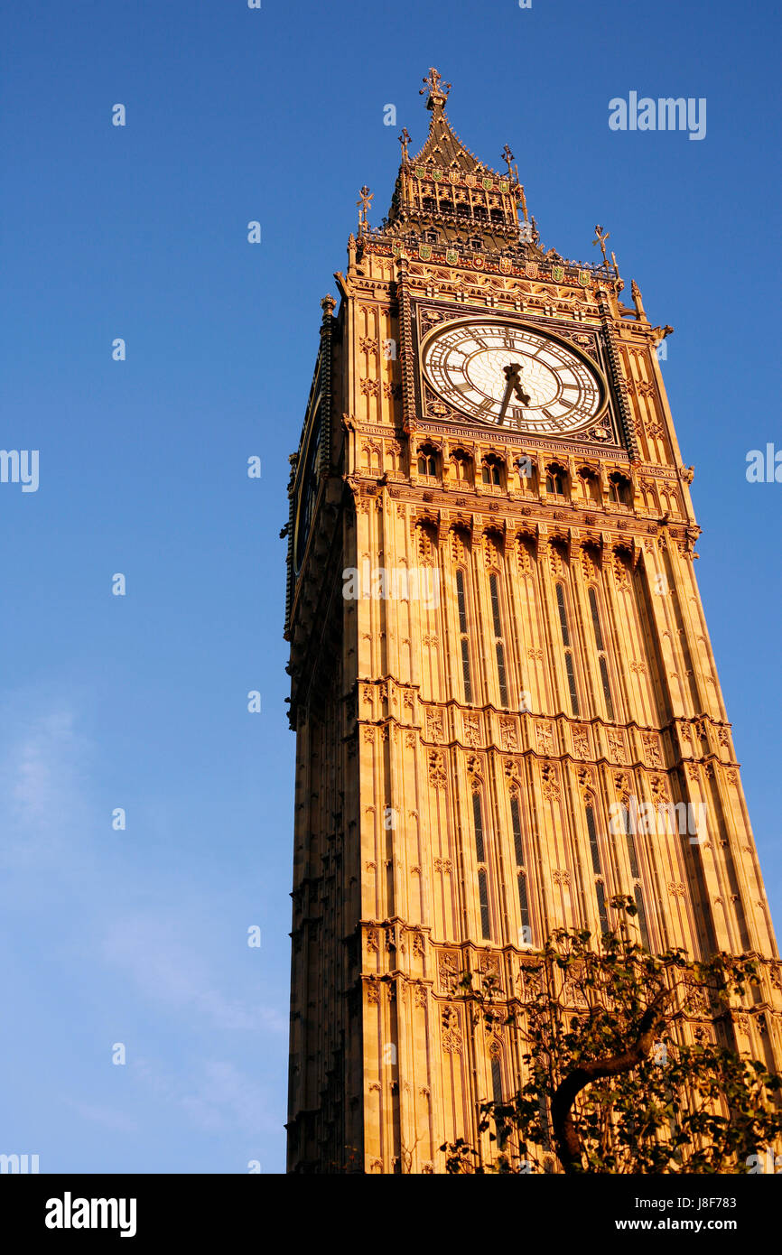city, town, europe, clock, london, england, style of construction Stock ...