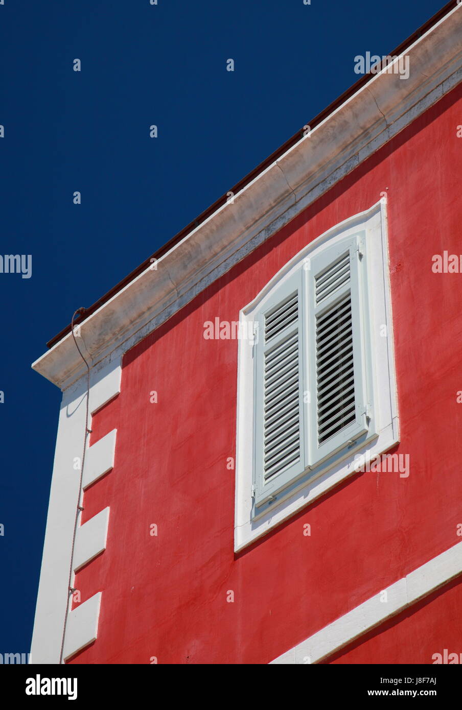 blue, house, building, window, porthole, dormer window, pane, blank ...