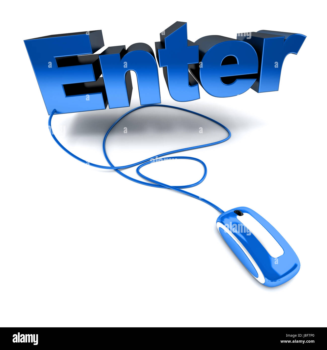 blue, keyboard, illustration, enter, click, button, data, informations ...