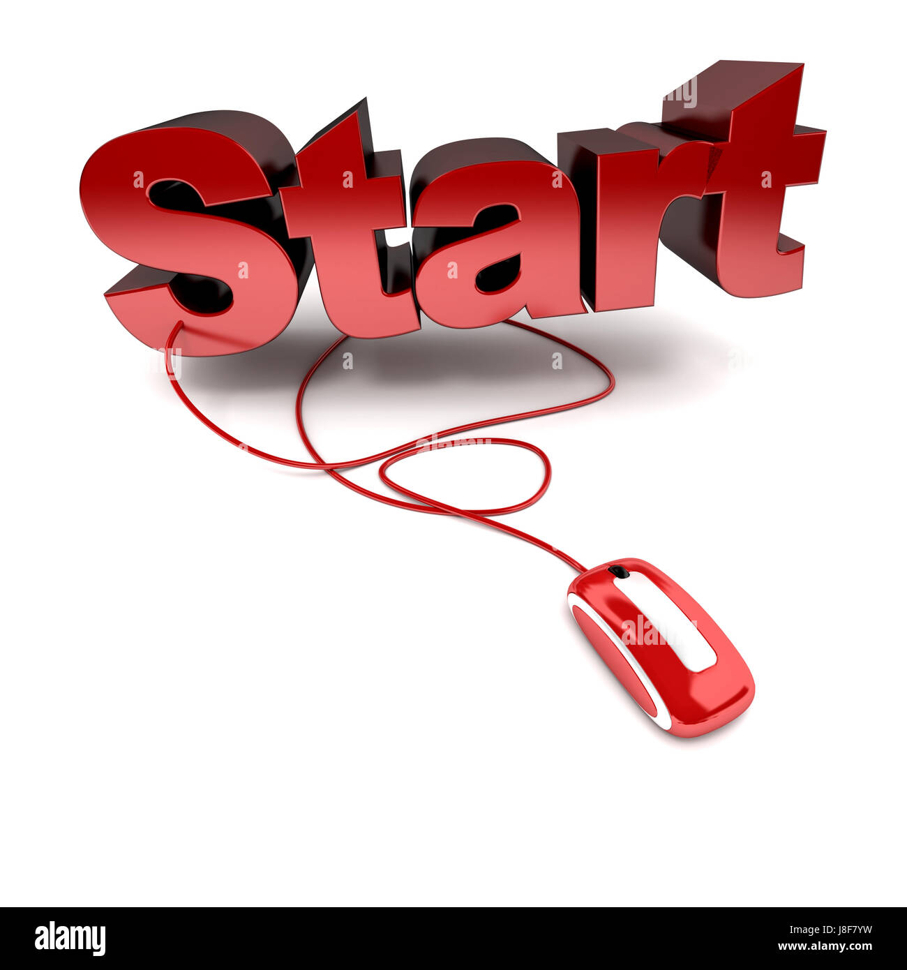illustration, click, cable, start, web page, sign, activate, mouse ...