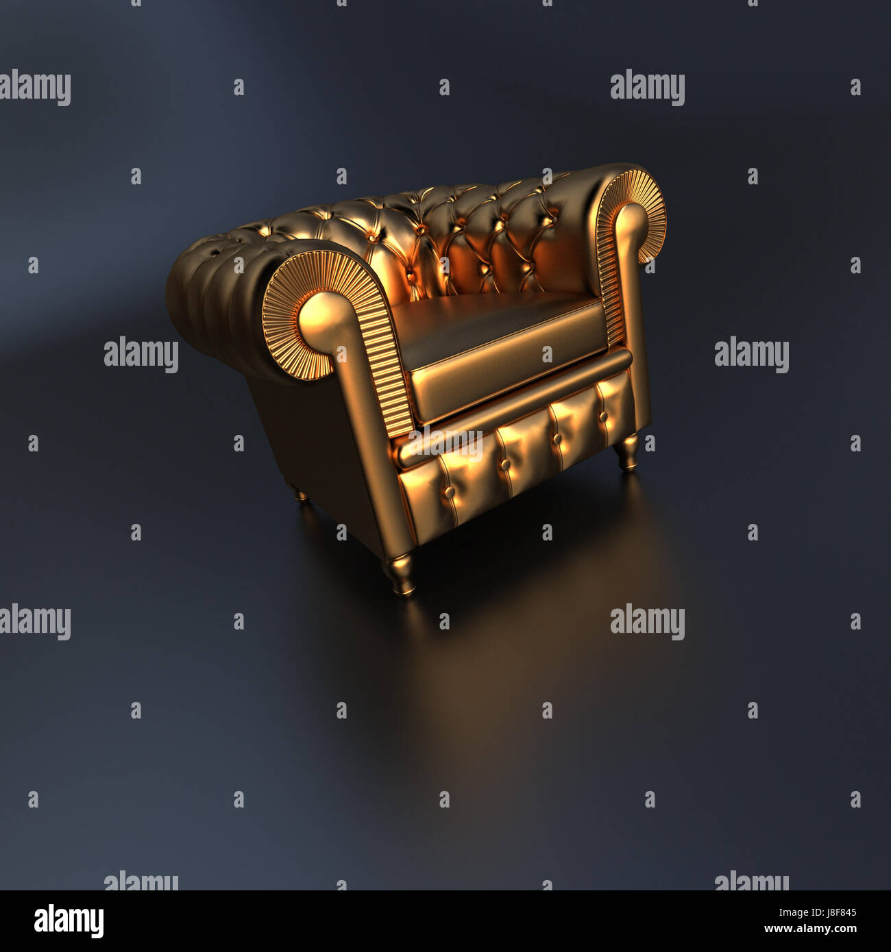 armchair, furniture, golden, seat, sofa, kitsch, luxury, expenditure ...