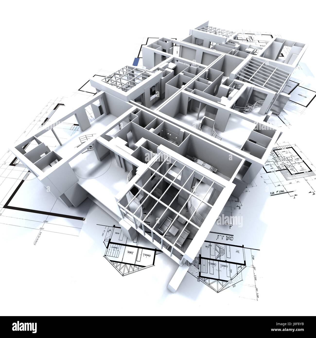 house, building, composition, model, design, project, concept, plan ...