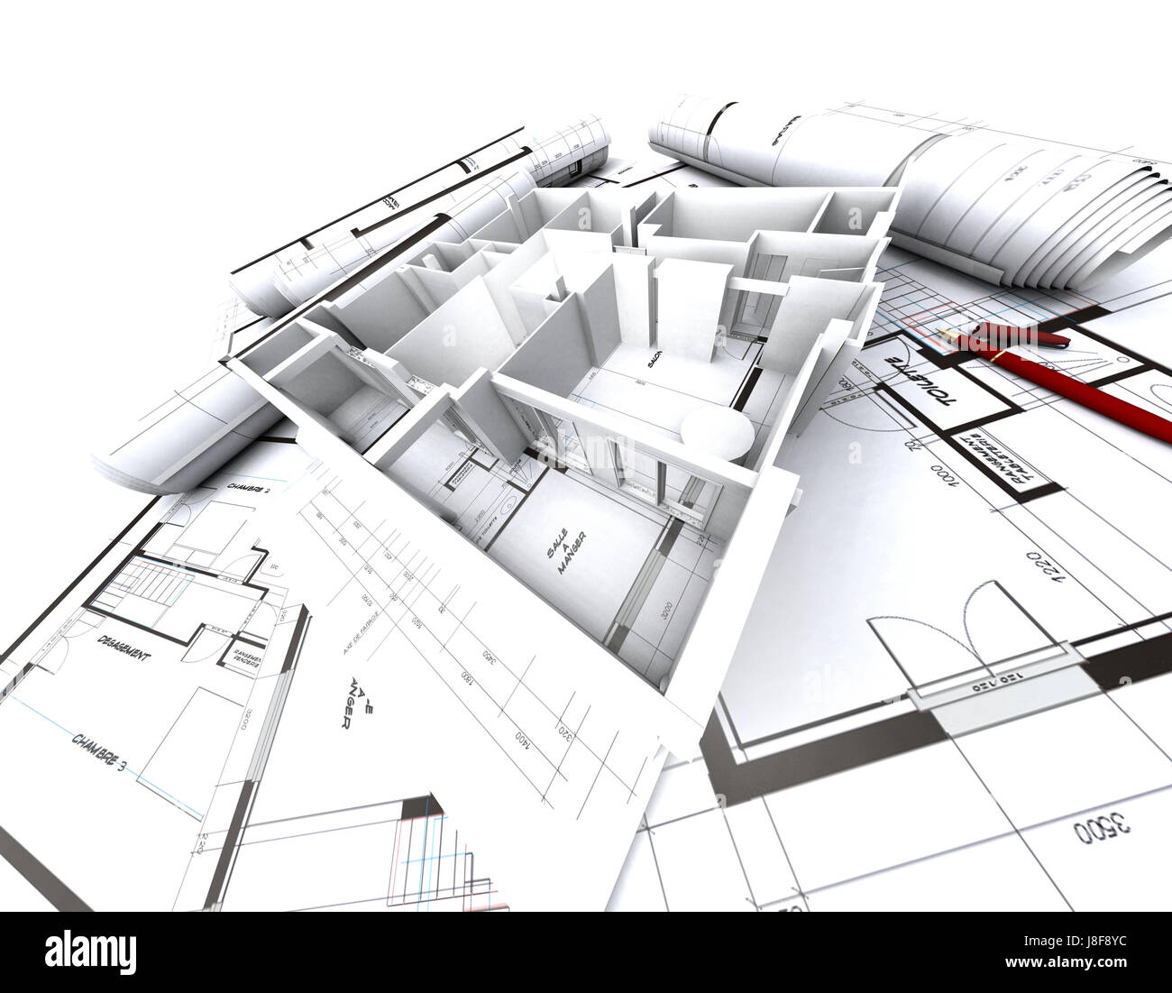 house, building, composition, model, design, project, concept, plan ...
