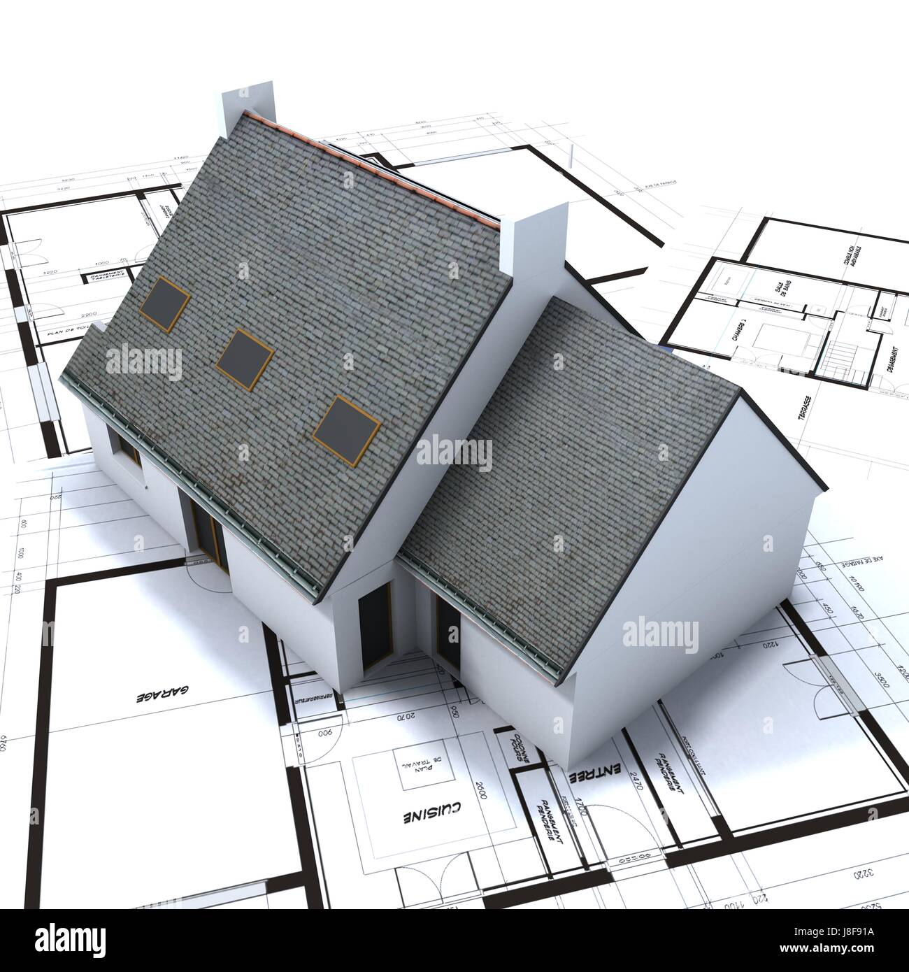 house, building, composition, model, design, project, concept, plan ...