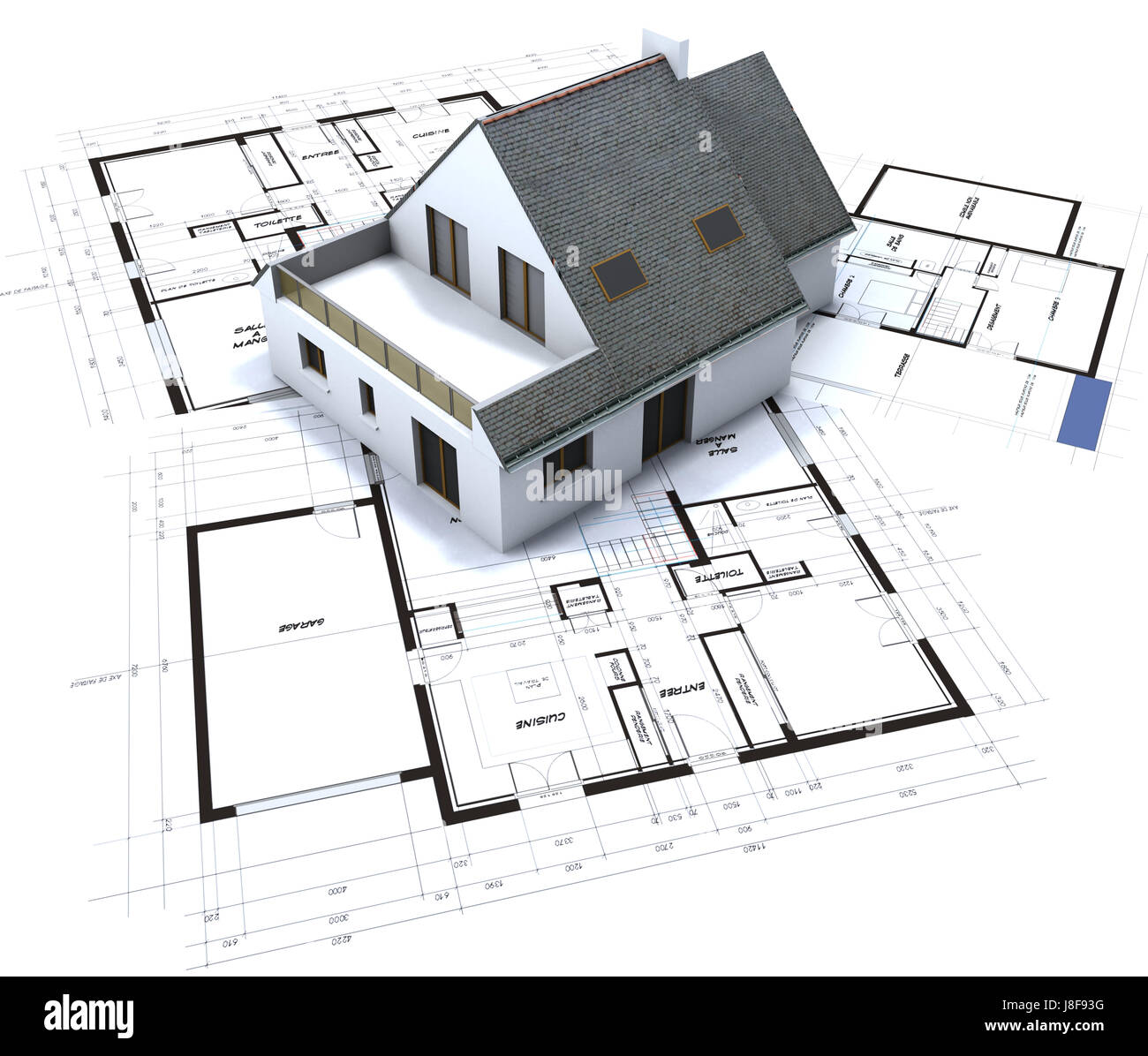 house, building, composition, model, design, project, concept, plan ...