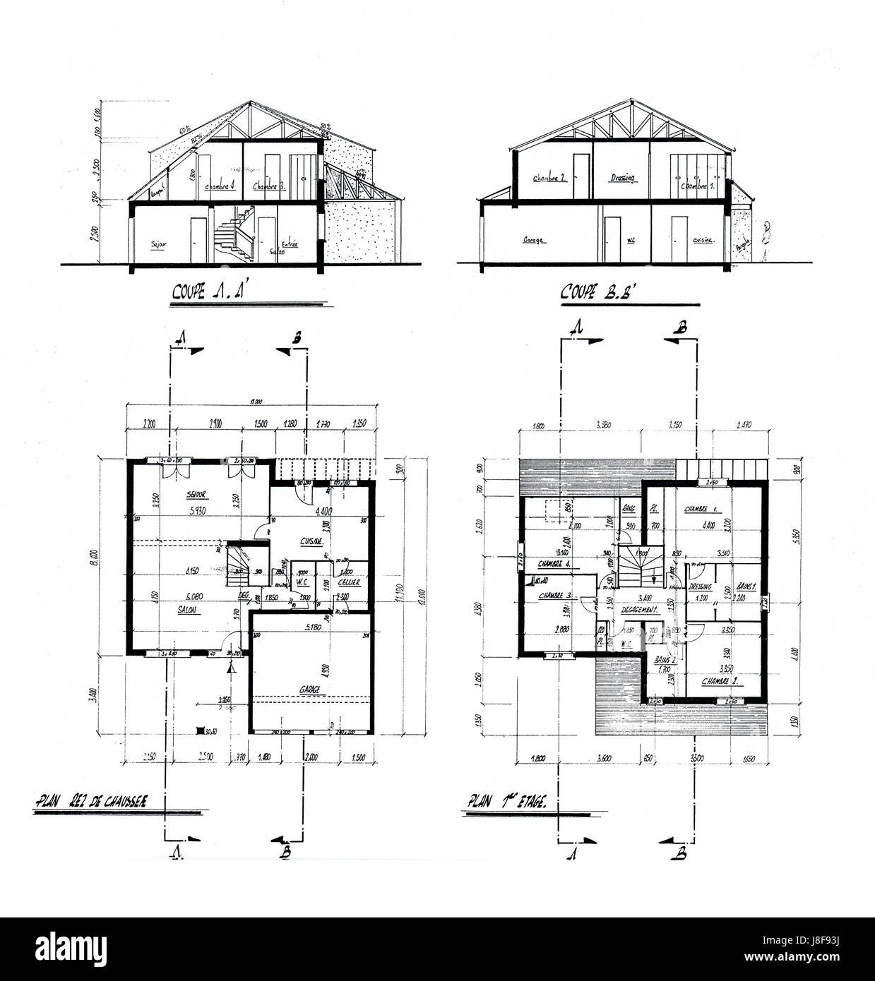 Architectural design sheet Cut Out Stock Images & Pictures - Alamy