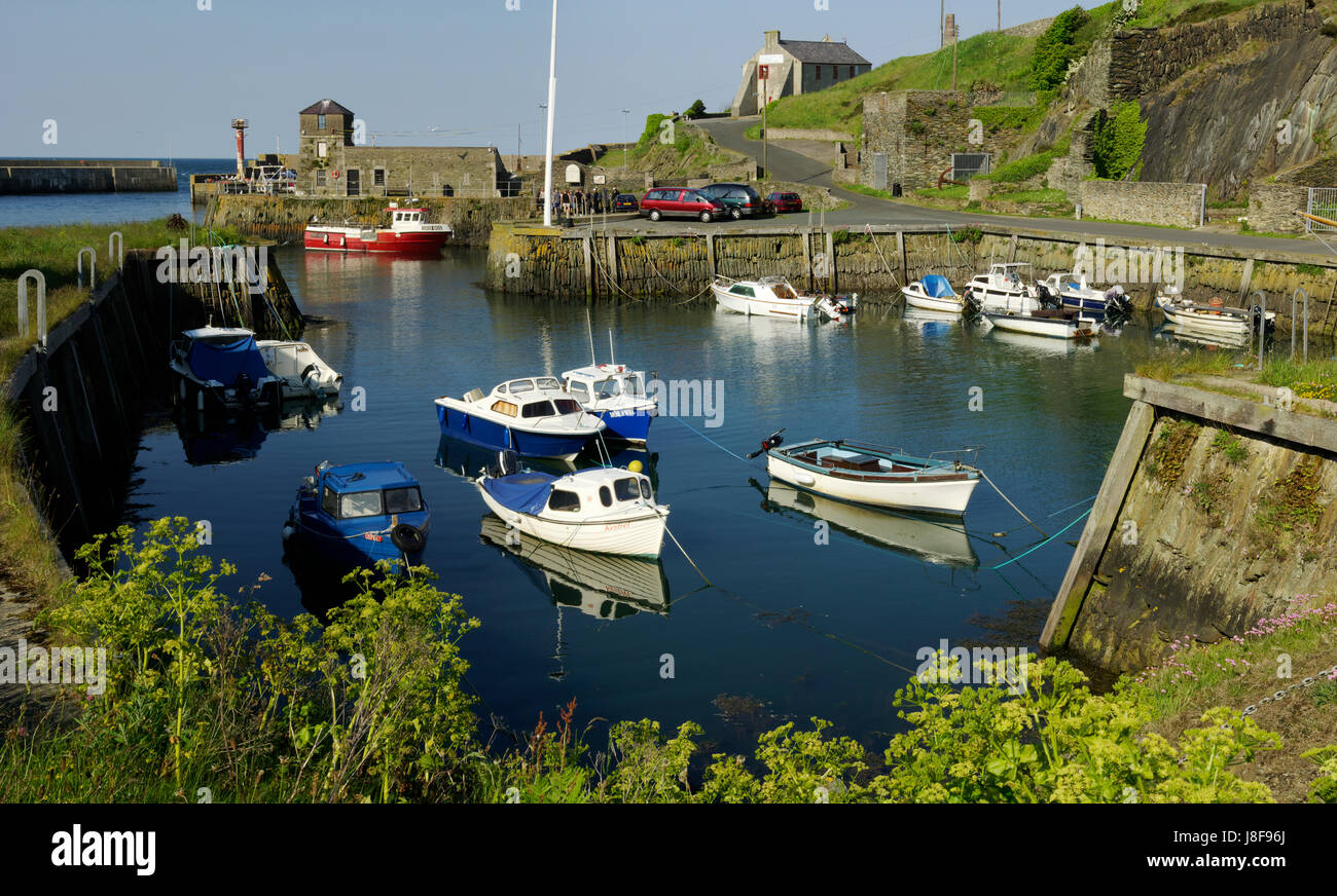 Panorama, Panoramic, Amlwch Port, Anglesey Stock Photo - Alamy