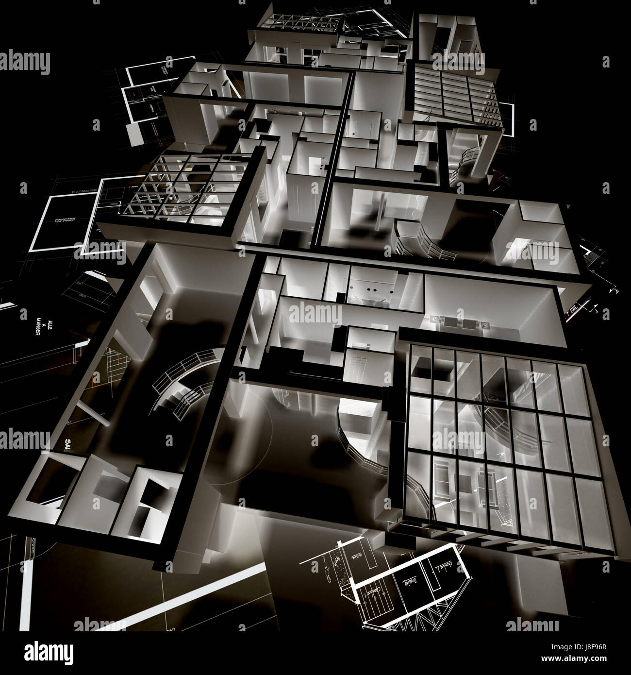 house, building, composition, model, design, project, concept, plan ...