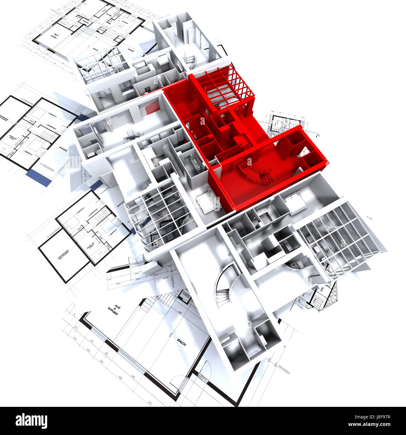 house, building, composition, model, design, project, concept, plan ...