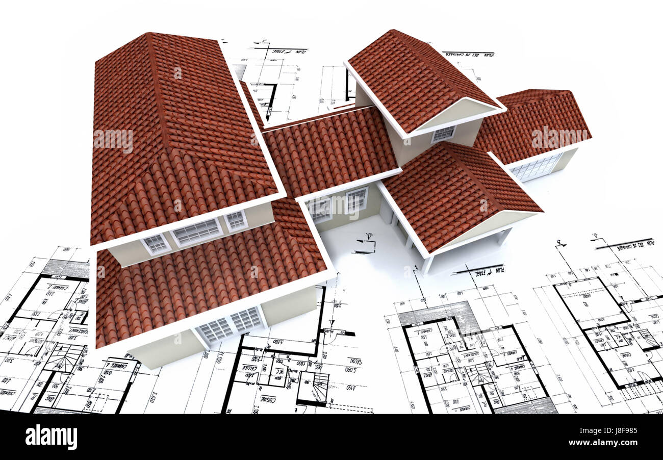 house, building, model, design, project, concept, plan, draft, black ...