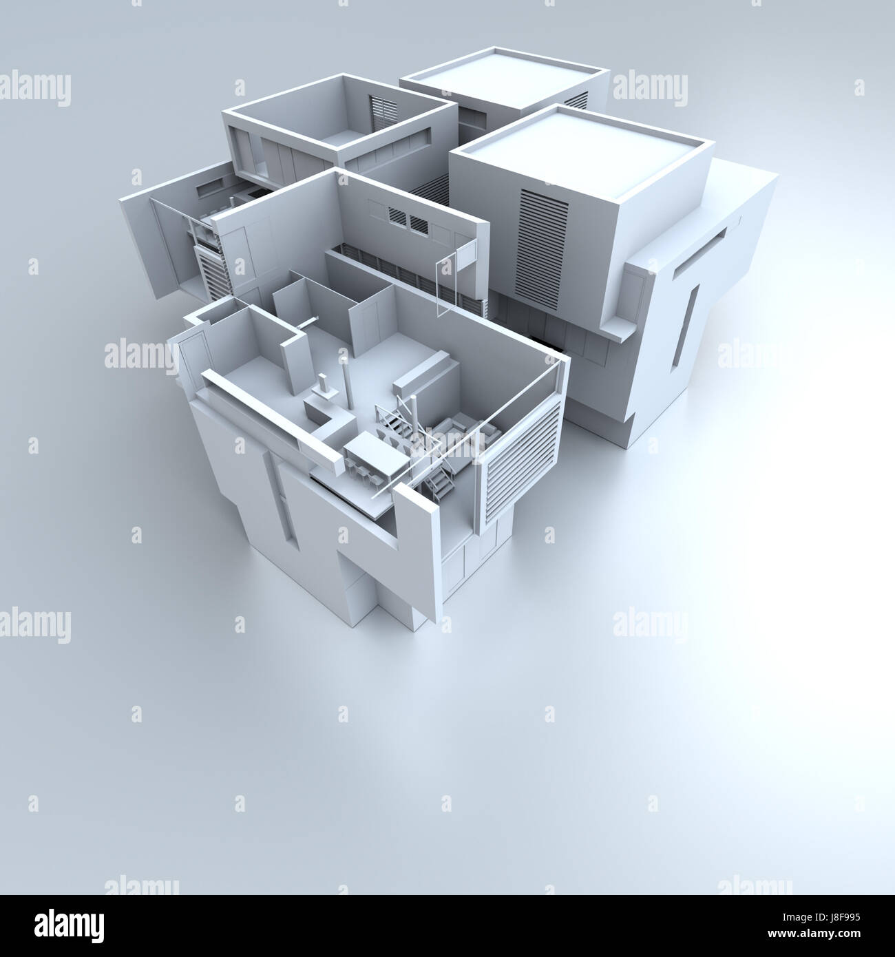 house, building, model, design, project, concept, plan, draft, modern ...