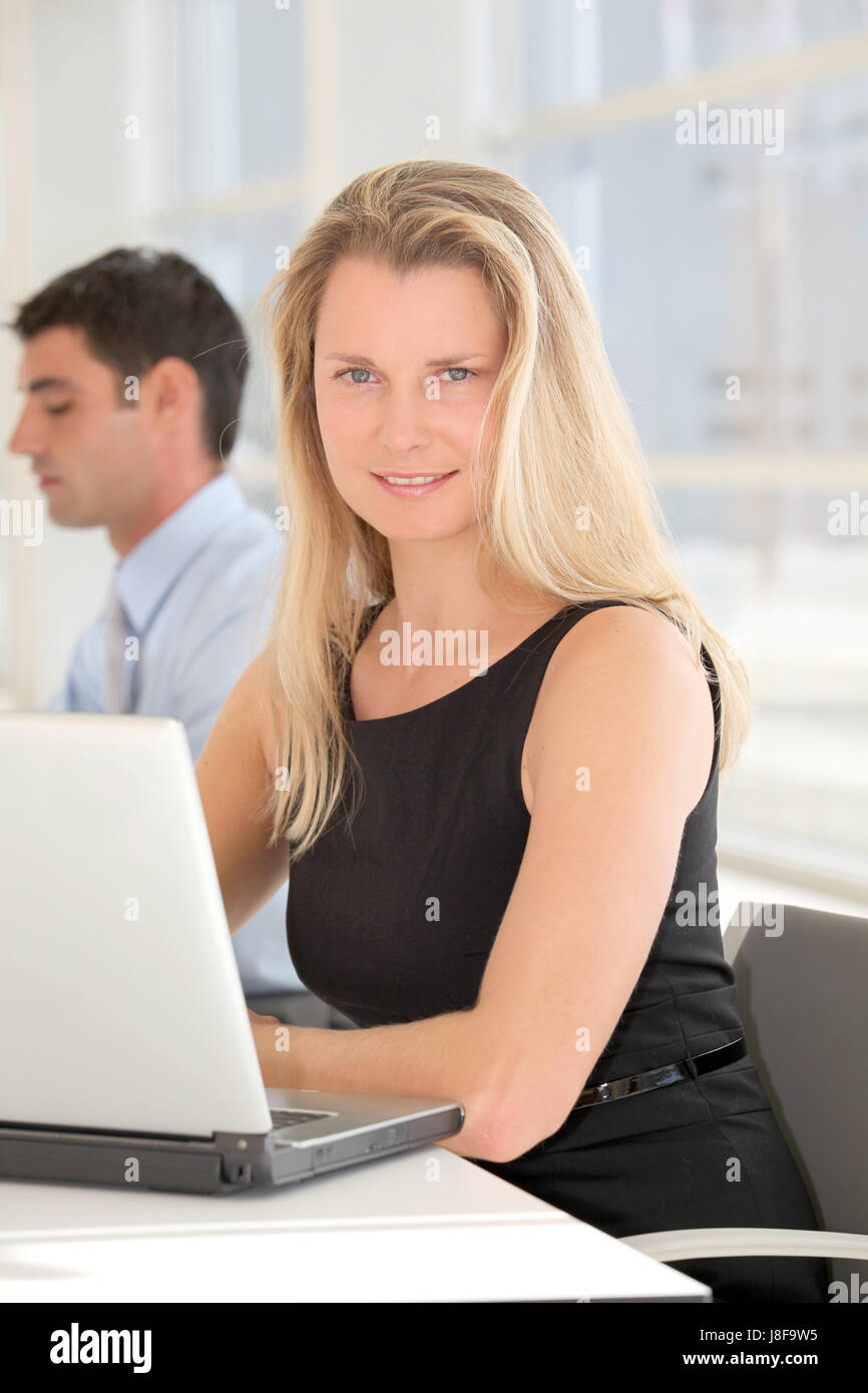 woman, office, laptop, notebook, computers, computer, beautiful ...