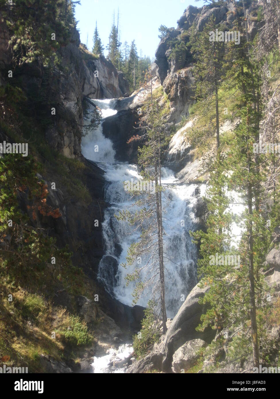 Yellowstone waterfall hike hi-res stock photography and images - Alamy