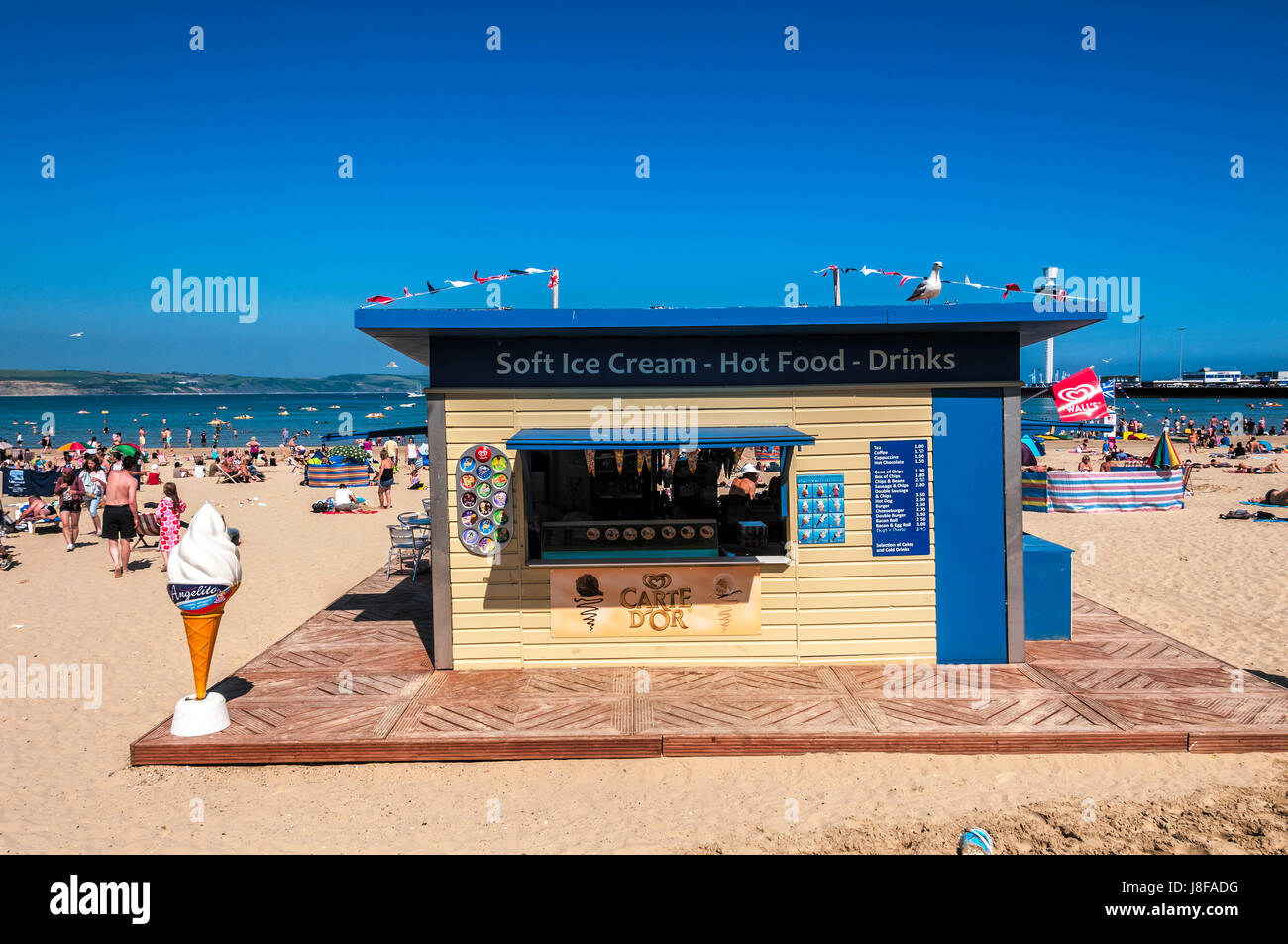 Food stall beach blue sky beach High Resolution Stock Photography and ...