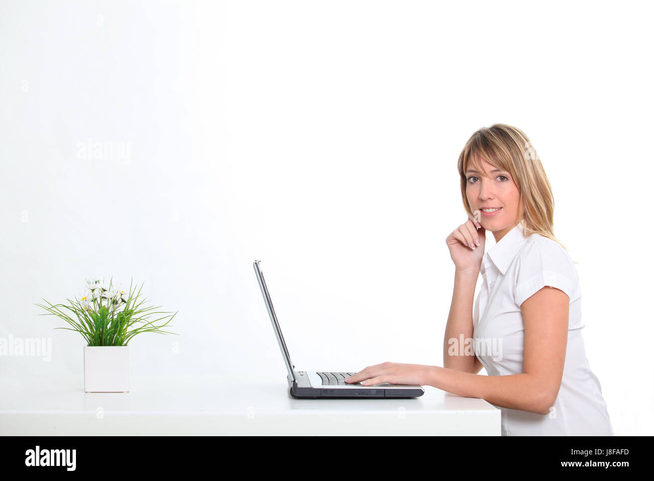 woman, office, laptop, notebook, computers, computer, environment ...
