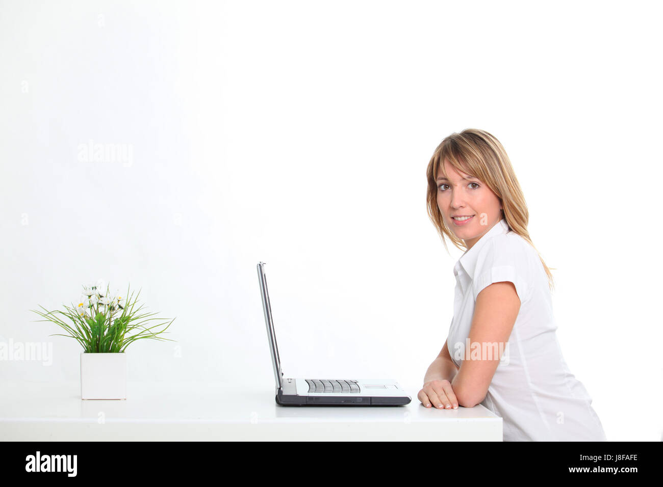 woman, office, laptop, notebook, computers, computer, environment ...