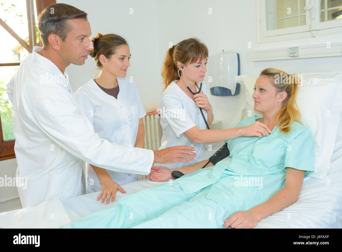 new interns in the hospital Stock Photo - Alamy