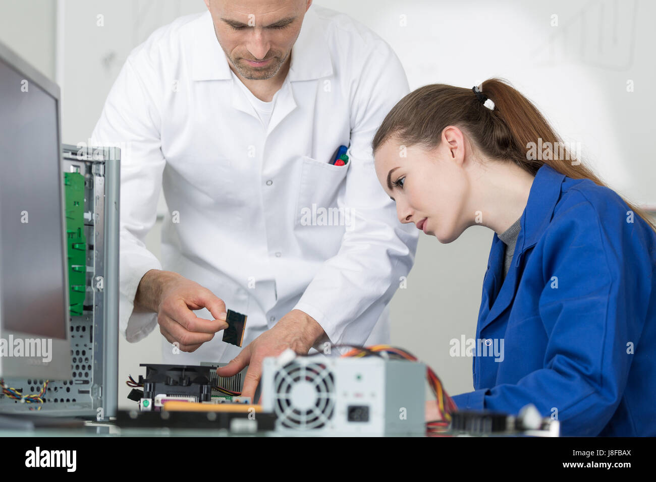 computer technicians at work Stock Photo - Alamy