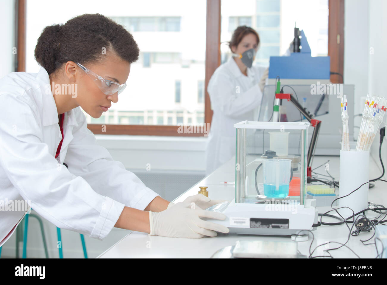 the busy laboratory Stock Photo - Alamy