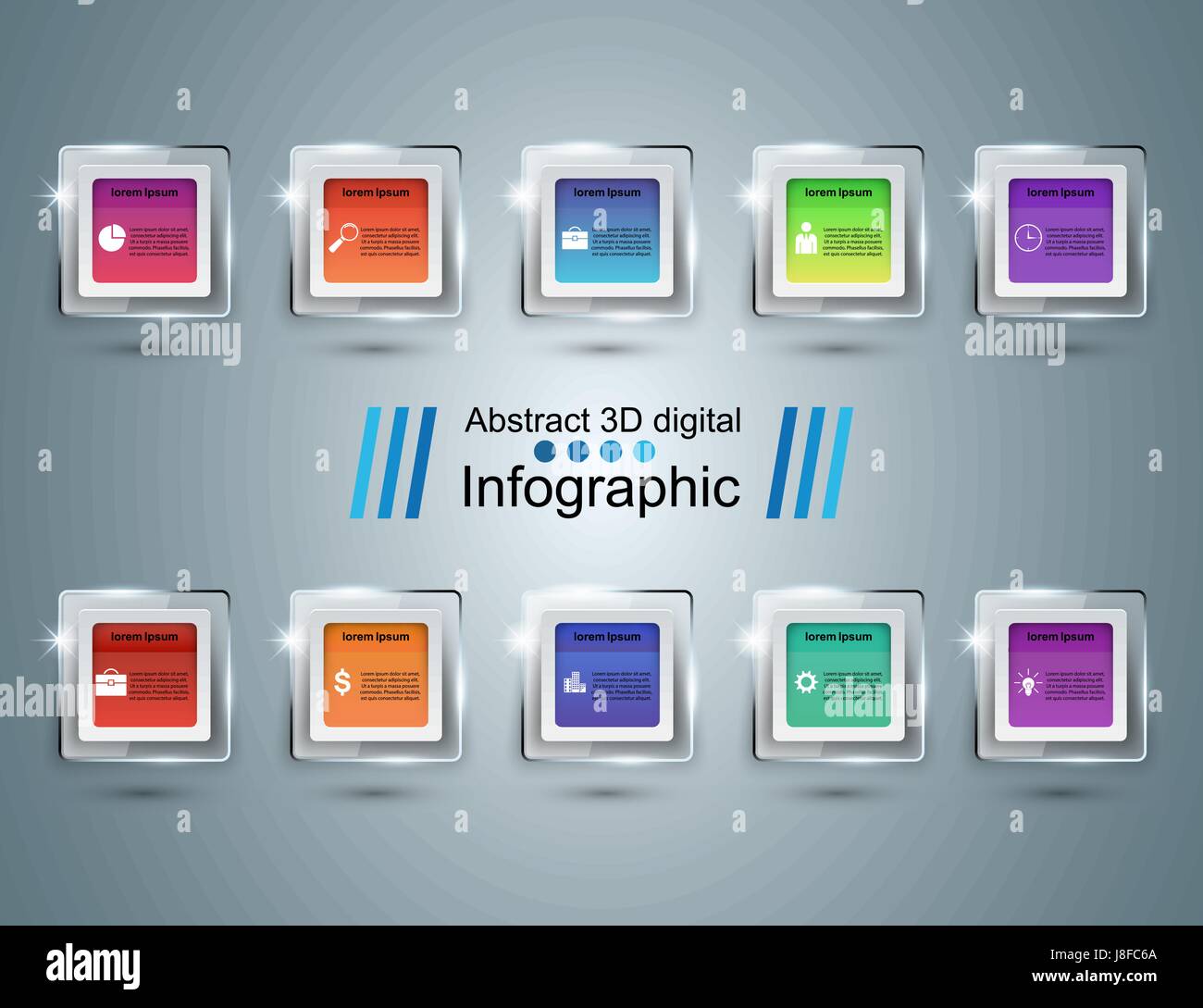 Infographic design. List of 10 items Stock Vector Image & Art - Alamy