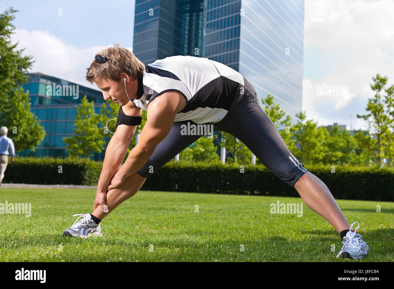 city, town, sport, sports, warm-up, gymnastics, fitness, man, humans ...